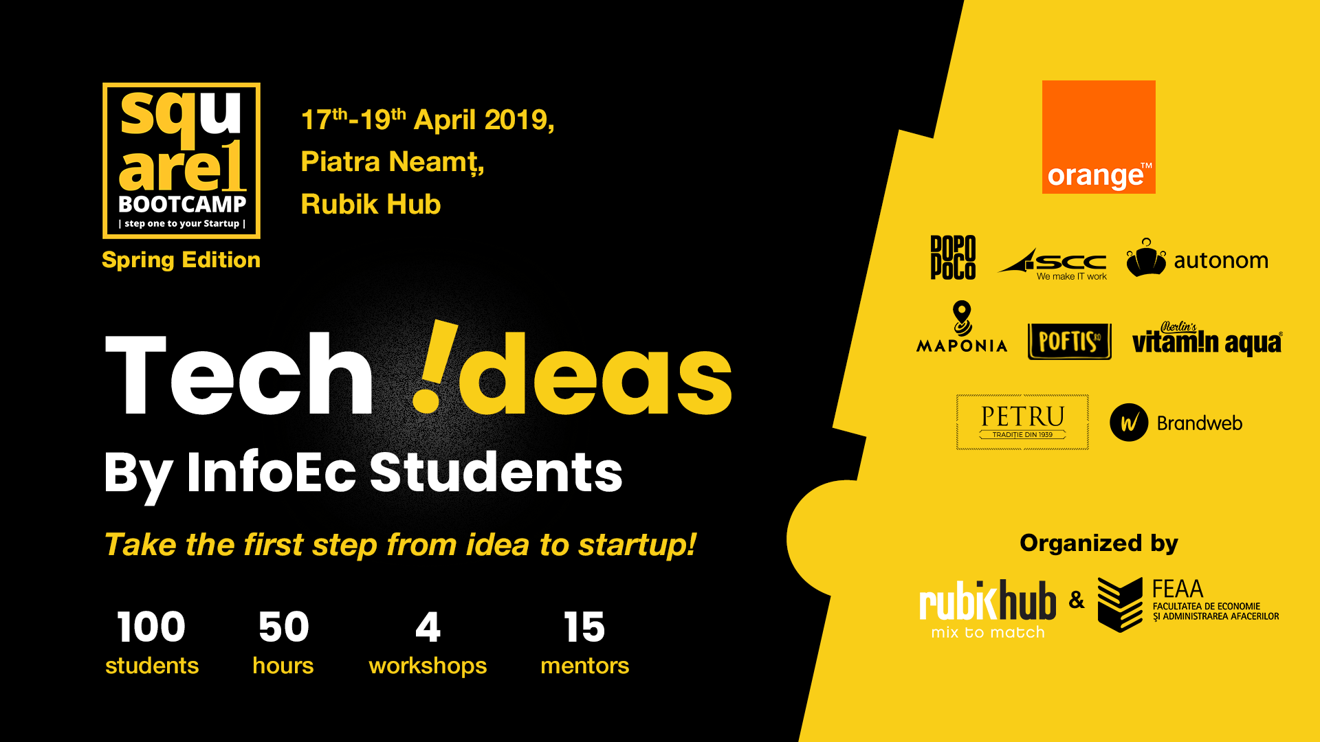 Cover event Tech Ideas bis – FEAA UAIC