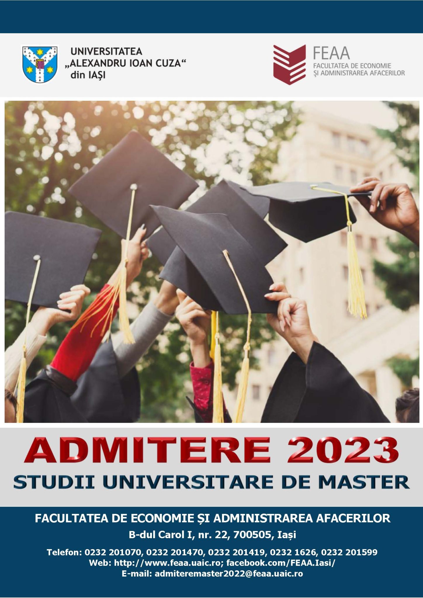 Admitere Master 2023 – FEAA UAIC