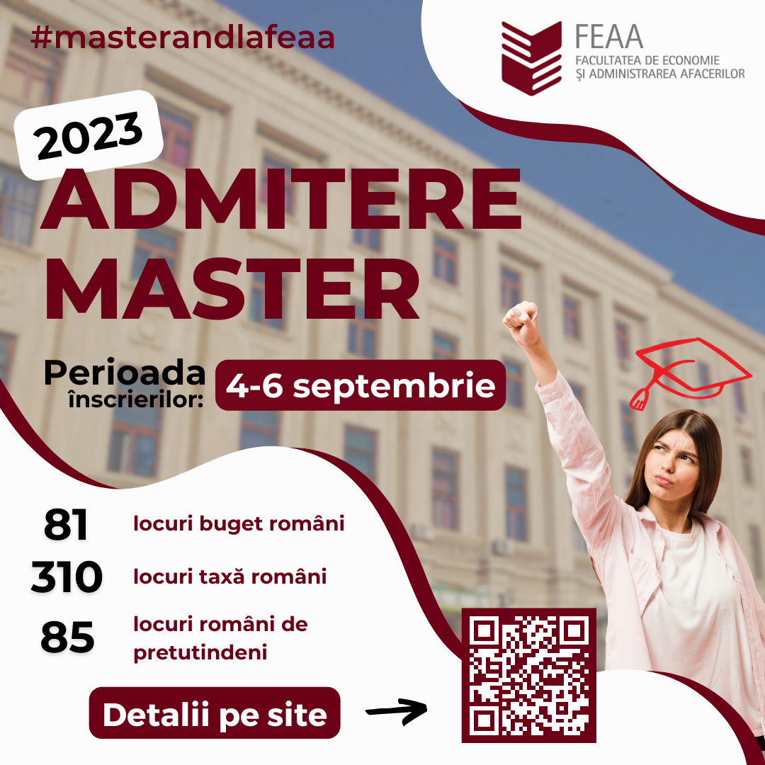 Admitere Master 2024 – FEAA UAIC