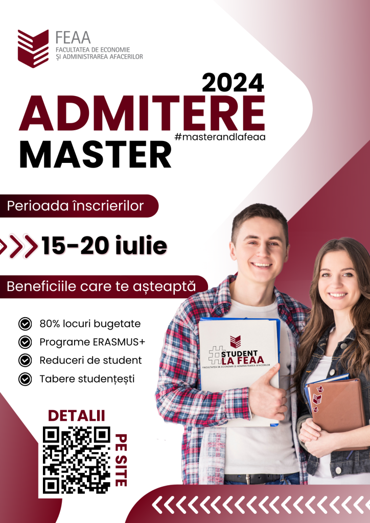 Admitere Master 2024 – FEAA UAIC