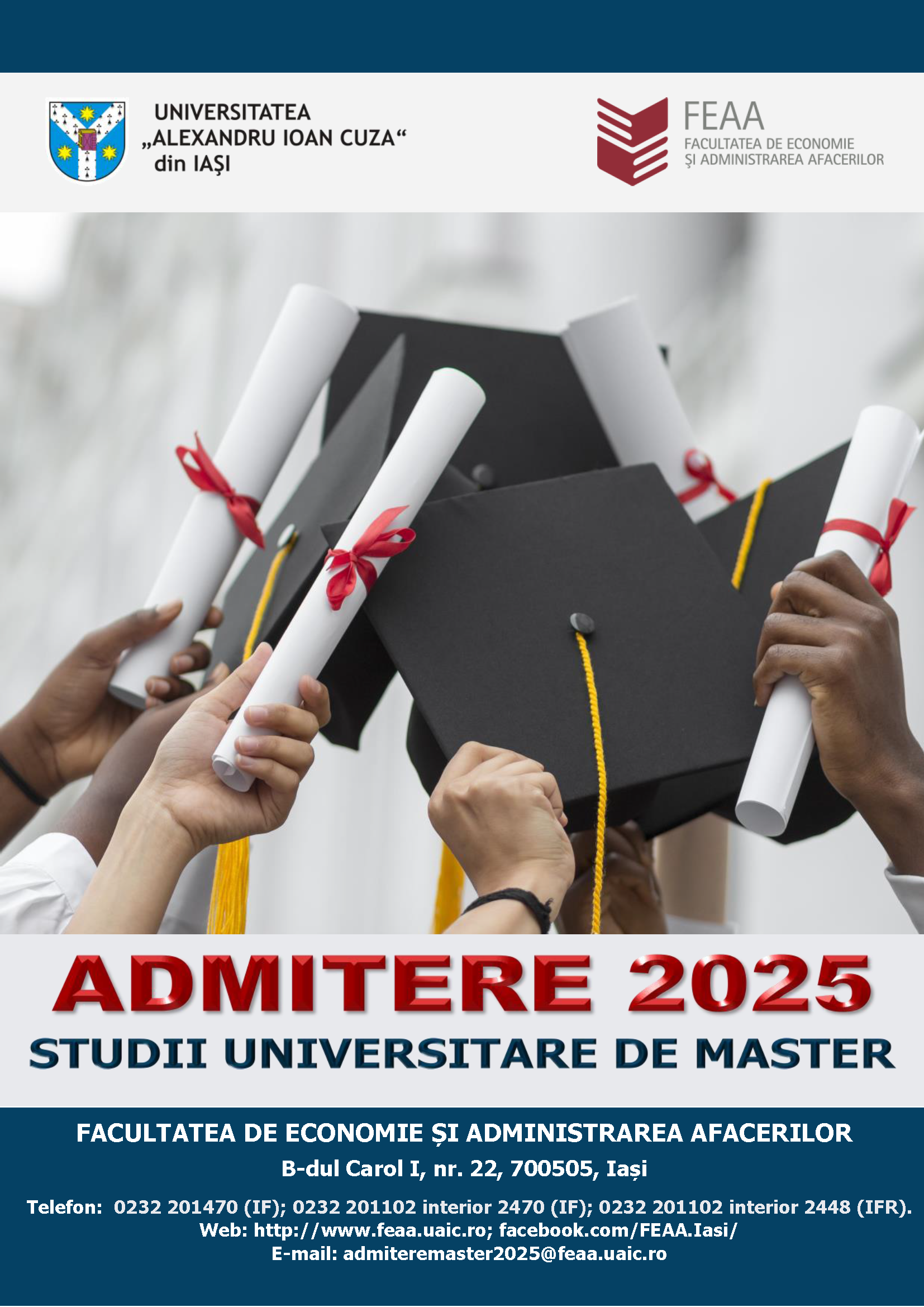 Admitere Master 2025 – FEAA UAIC